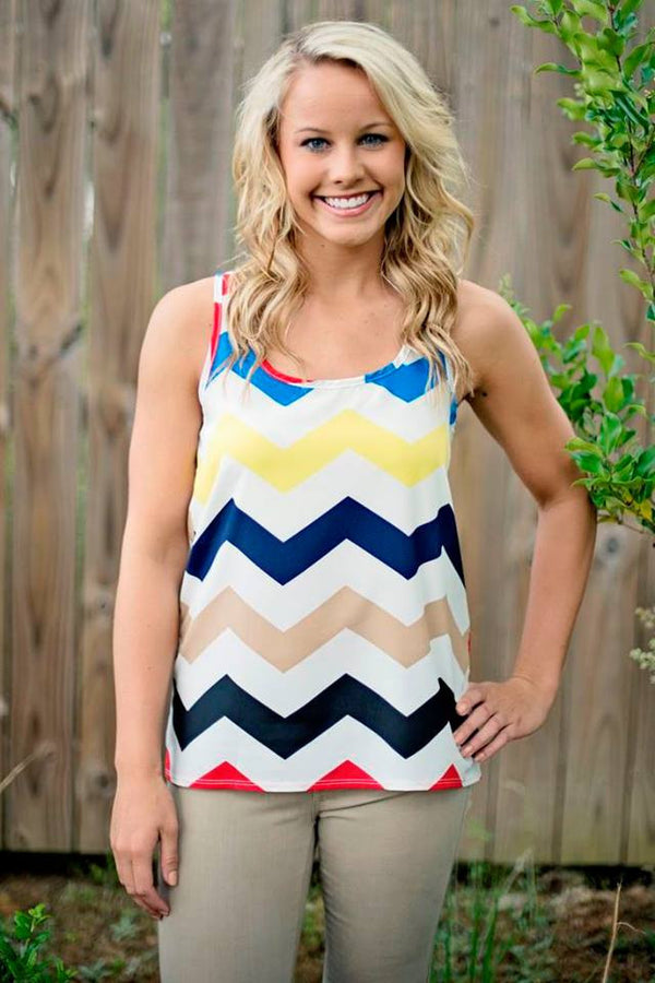 Karlie: Margo Tank, Chevron - Elise