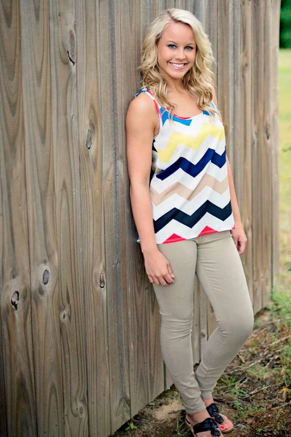 Karlie: Margo Tank, Chevron - Elise