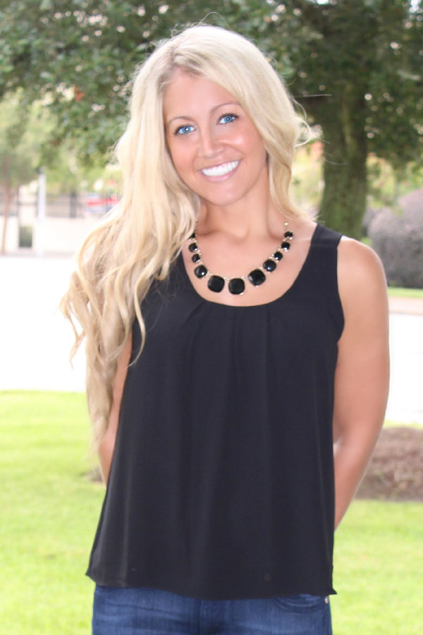 Harrison Top, Black - Elise