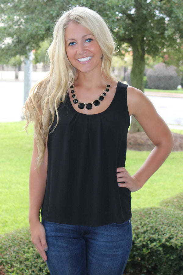 Harrison Top, Black - Elise