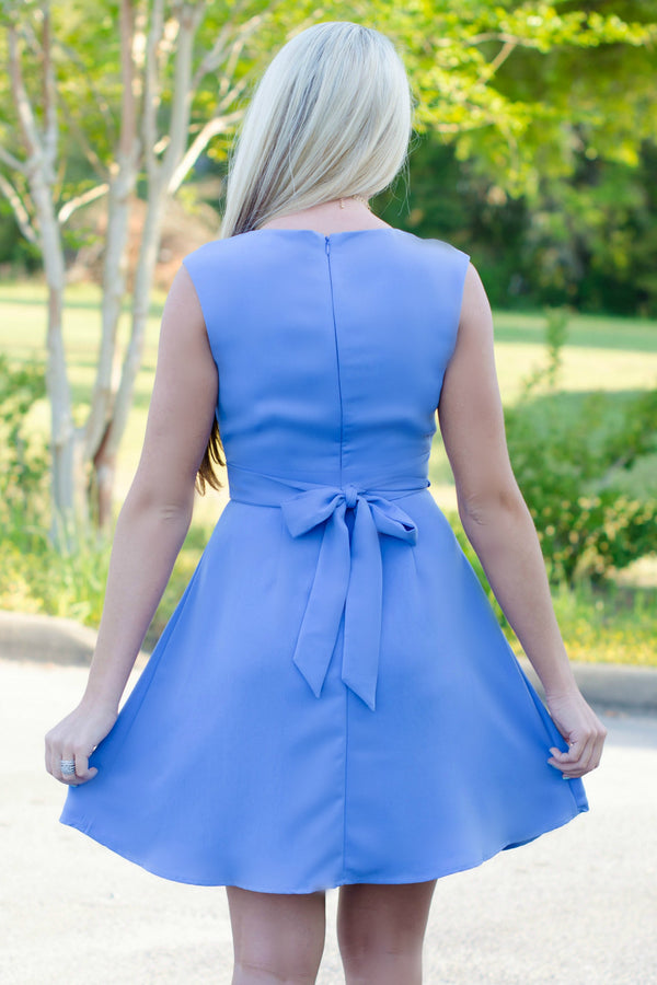 Darling: Keeley Dress, Blue - Elise