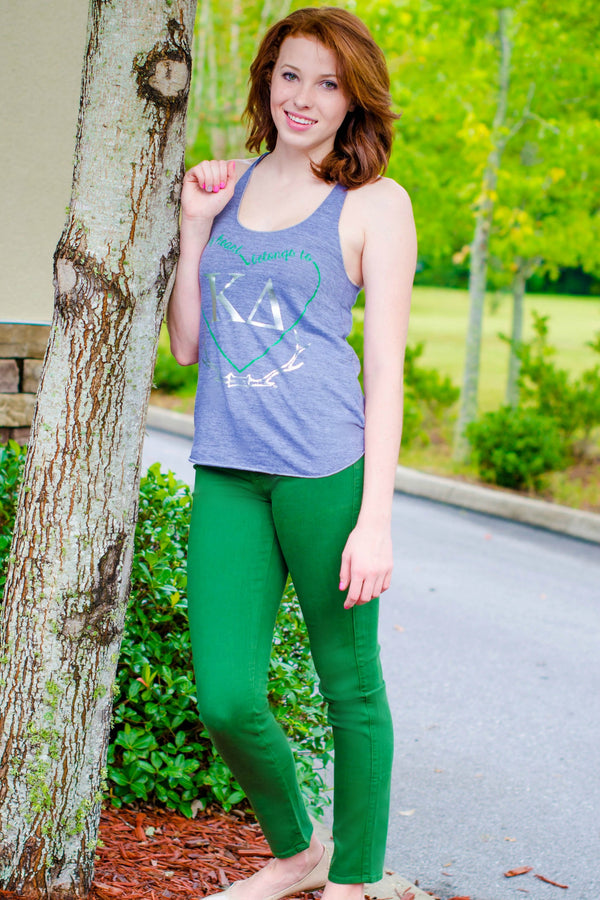Judith March: Kappa Delta Tank, Gray - Elise
