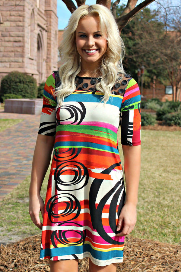 Uncle Frank: Tonya Dress, Orange - Elise