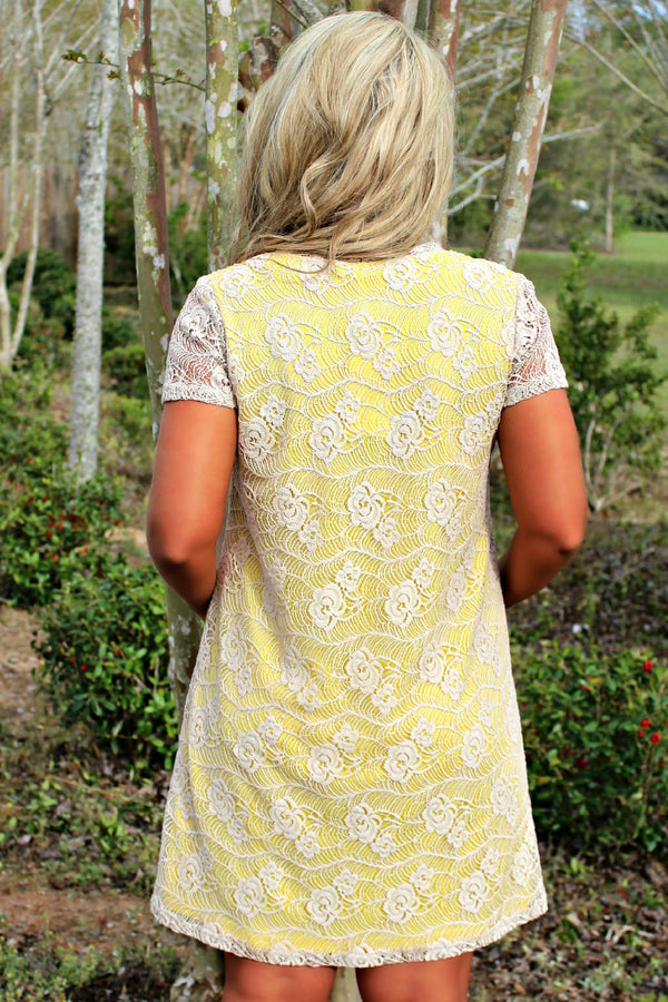 Uncle Frank: Gayle Dress, Yellow - Elise