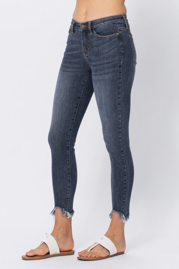 Shark Bite Jeans, Denim - Elise